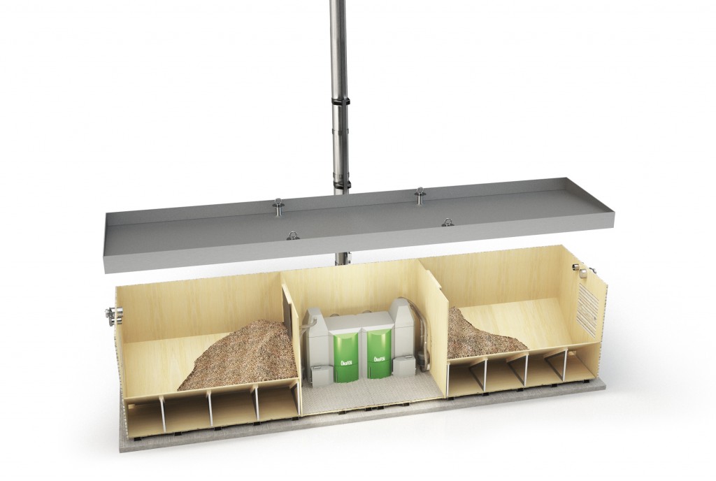 wood pellet hoppers, thermal stores & other products - Pellets2Heat